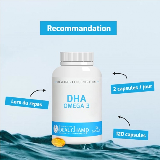 DHA Oméga 3 | Mémoire et concentration